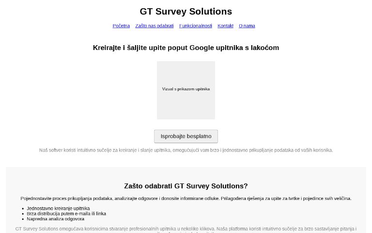 GT Survey Solutions ― Perchance Generator