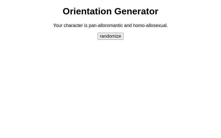 Orientation Generator