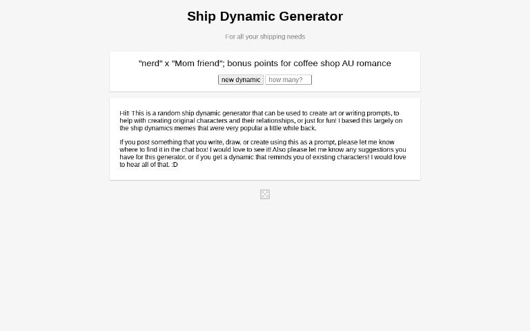 Ship Dynamic Generator