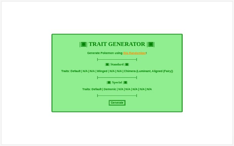 TRAIT GENERATOR