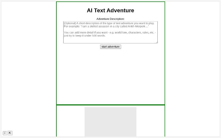 AI Text Adventure - free, no-signup, no limits - AI Dungeon Alternative ...