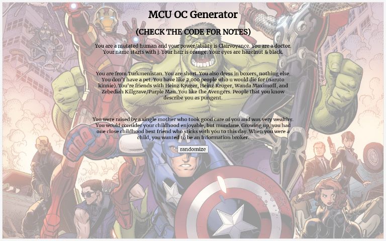 MCU OC Generator