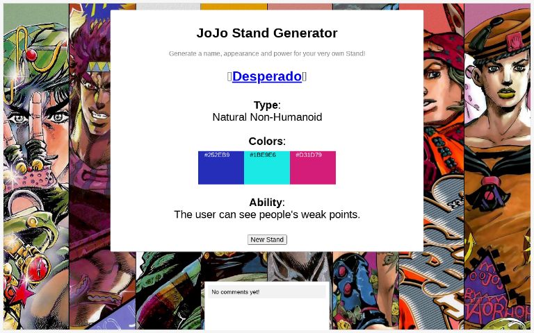 JoJo Stands Generator