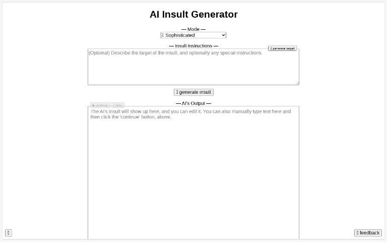 AI Insult Generator (free, no sign-up, brutal)