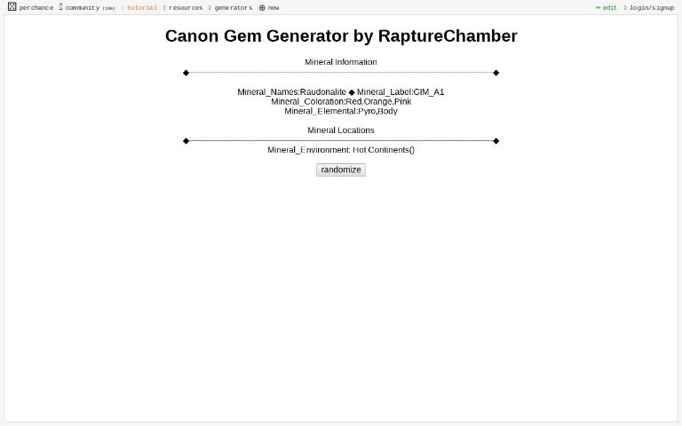 Canon Gem Generator by RaptureChamber