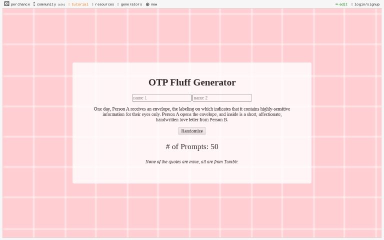 OTP Fluff Generator