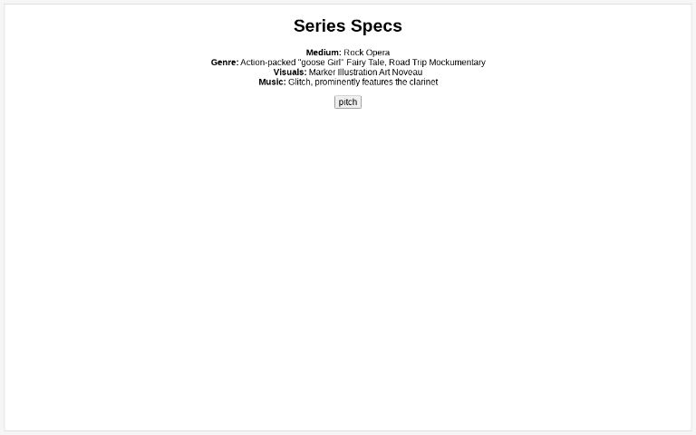 Series Specs ― Perchance Generator