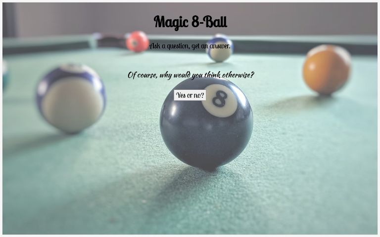 Magic 8-Ball ― Perchance Generator