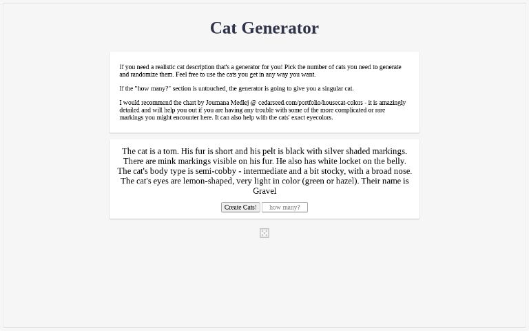 Realistic Cat Generator
