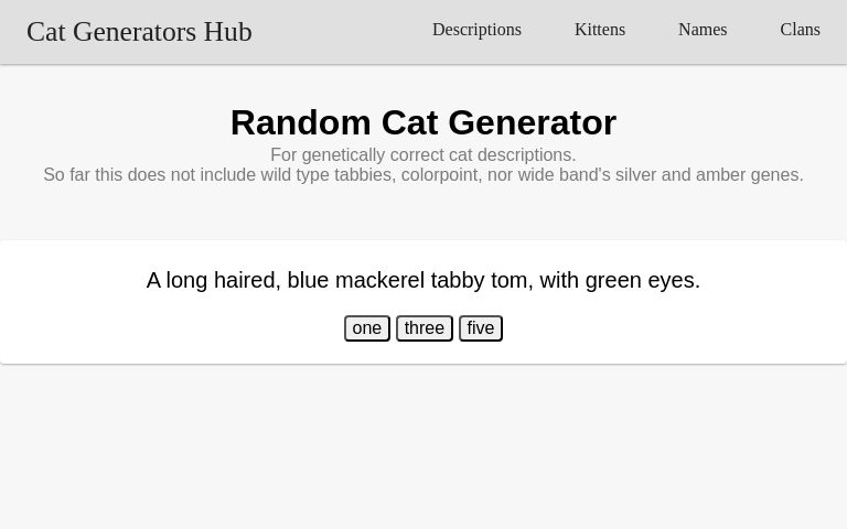 Random Cat Generator