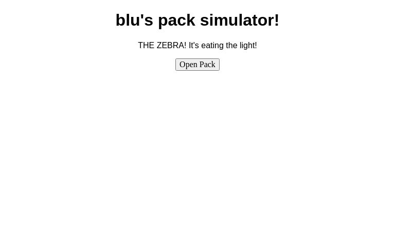 blu's pack simulator! ― Perchance Generator