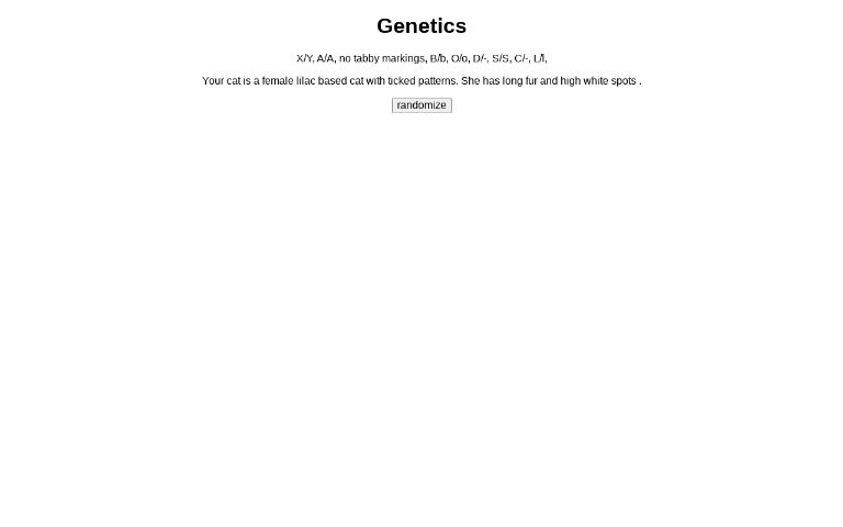 Genetics ― Perchance Generator