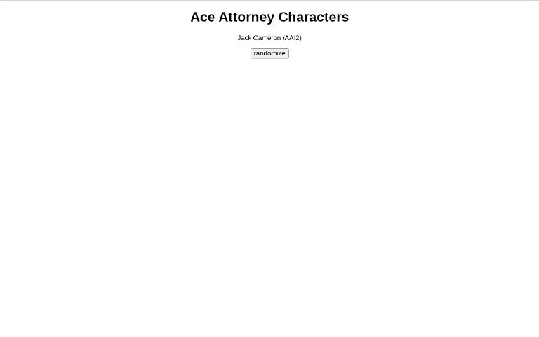 Ace Attorney Characters ― Perchance Generator