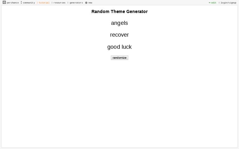 Random Theme Generator