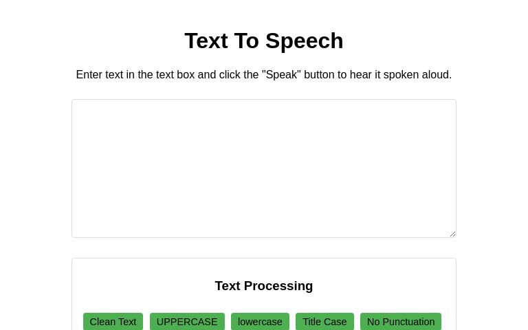 Text To Speech ― Perchance Generator