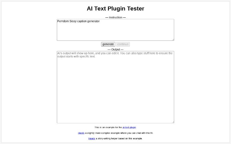 AI Text Plugin Tester