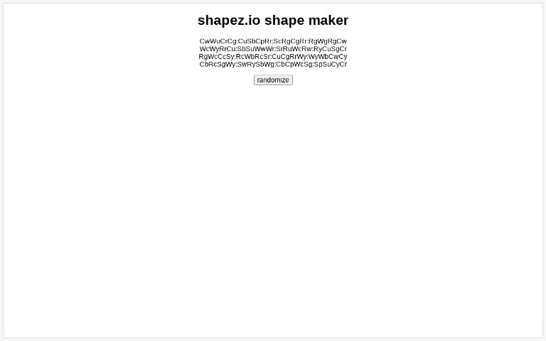 shapez.io shape maker ― Perchance Generator