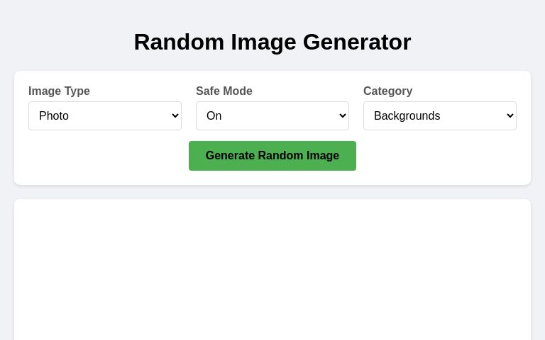 Random Image Generator