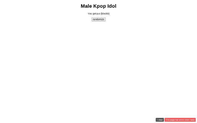Male Kpop Idol ― Perchance Generator