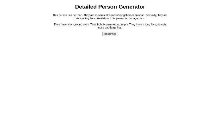 Detailed Person Generator