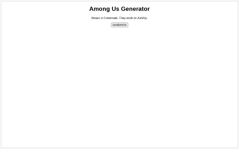 Among Us Generator