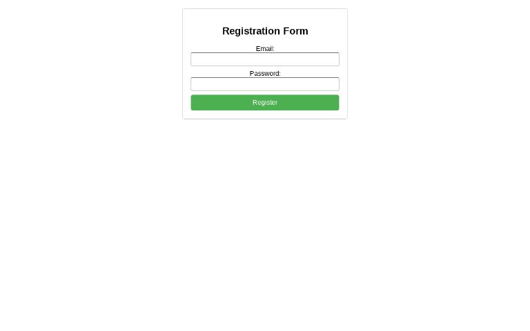 Registration Form ― Perchance Generator