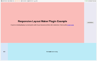 Responsive Layout Maker Plugin Example
