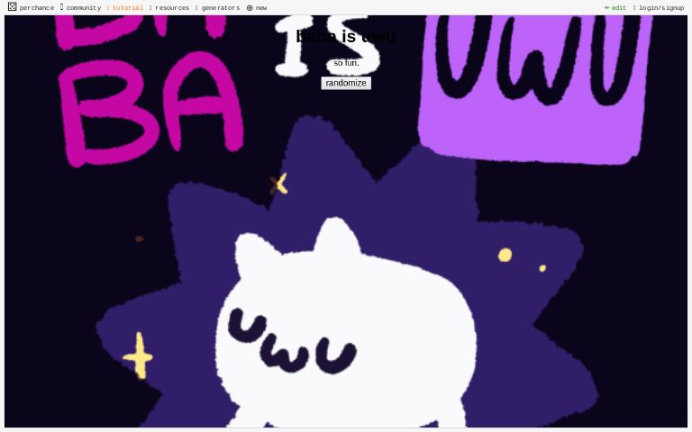 baba is uwu ― Perchance Generator