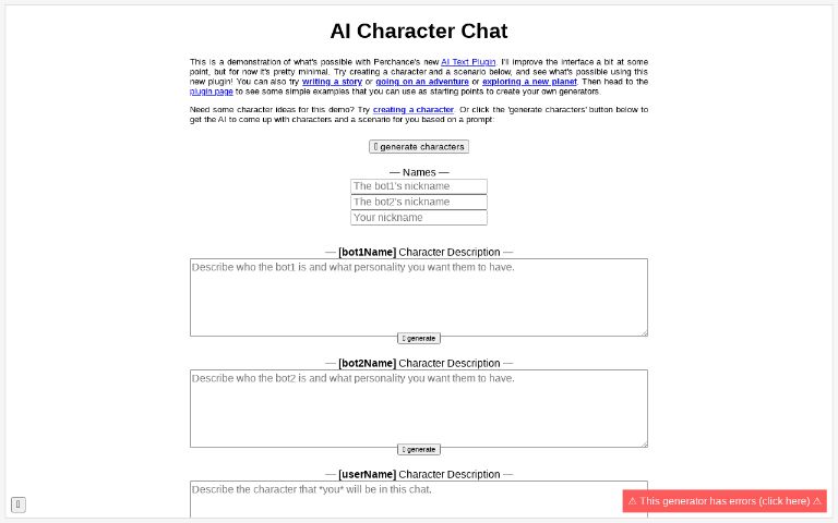 AI Chat & Roleplay (free, no sign-up, fast, unlimited)