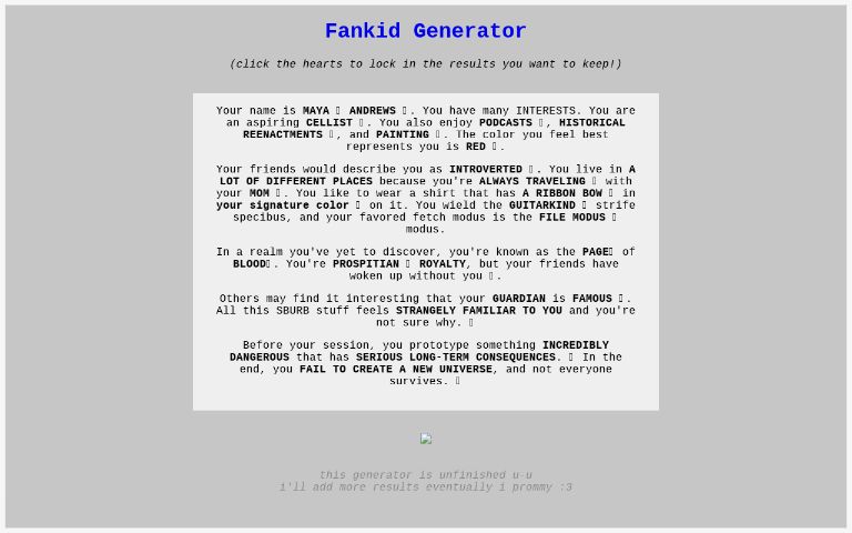 Fankid Generator