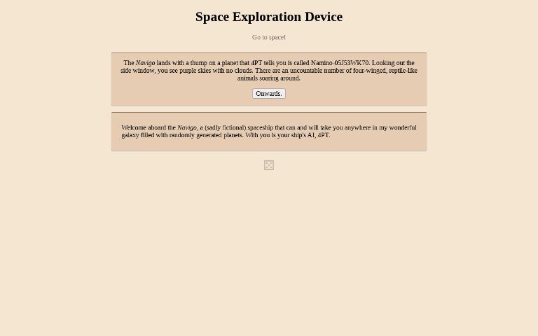 Space Exploration Device ― Perchance Generator