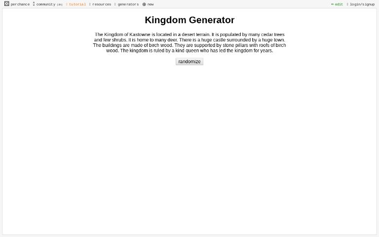 Kingdom Generator