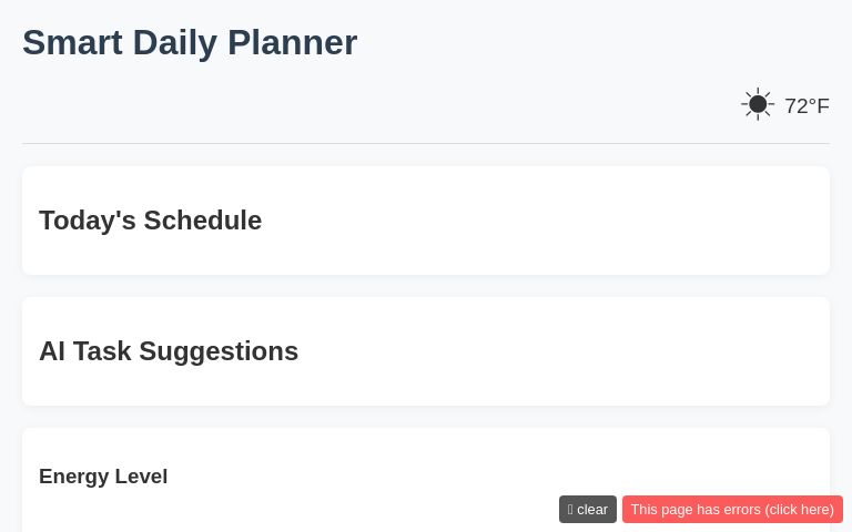 Smart Daily Planner ― Perchance Generator