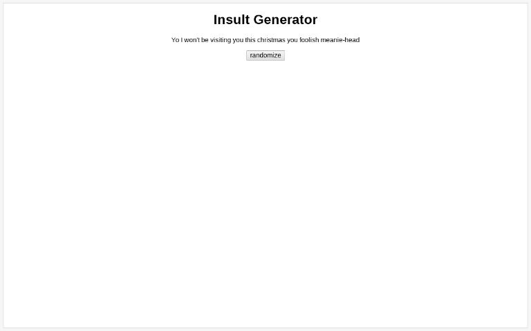 Insult Generator