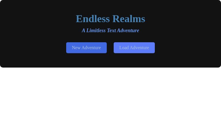 Endless Realms ― Perchance Generator