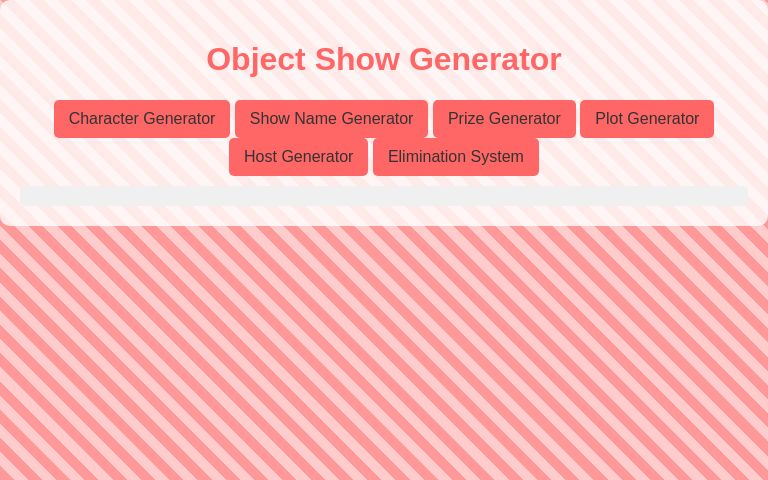 Object Show Generator
