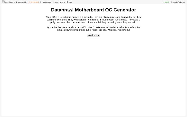 Databrawl Motherboard OC Generator