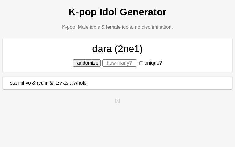 K-pop Idol Generator
