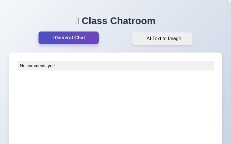 💬 Class Chatroom ― Perchance Generator