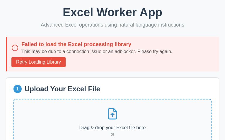 Excel Worker App ― Perchance Generator