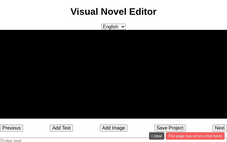 Visual Novel Editor ― Perchance Generator