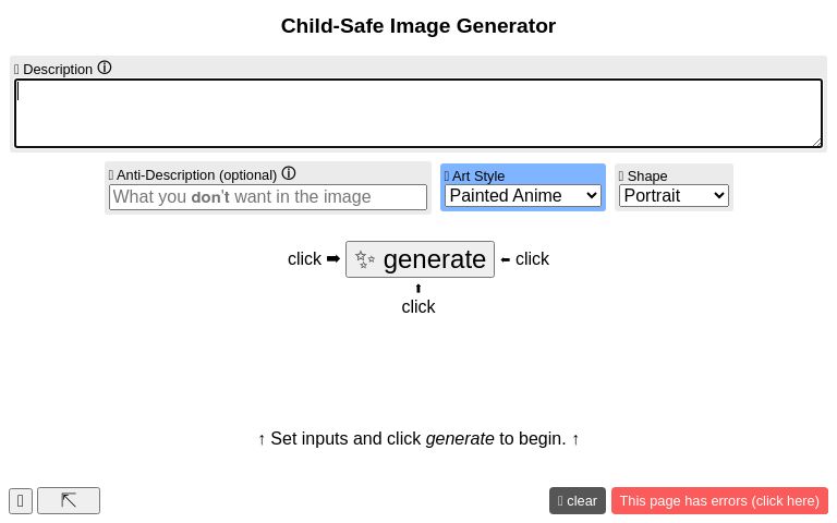Child-Safe Image Generator