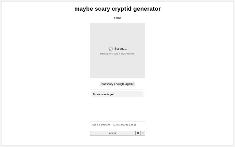 maybe scary cryptid generator