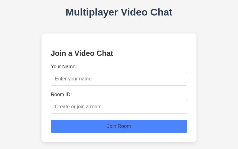 Multiplayer Video Chat