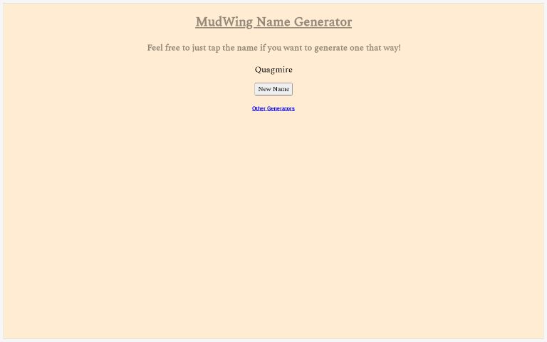 MudWing Name Generator
