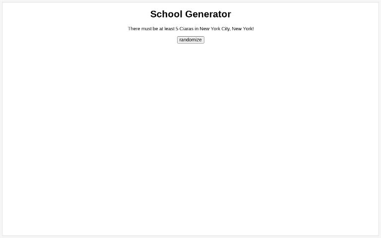 School Generator