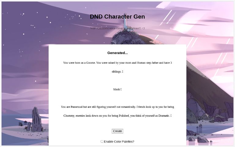 DND Character Gen!