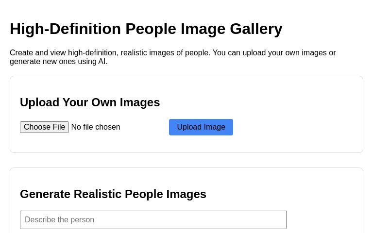High-Definition People Image Gallery ― Perchance Generator