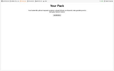 Your Pack ― Perchance Generator