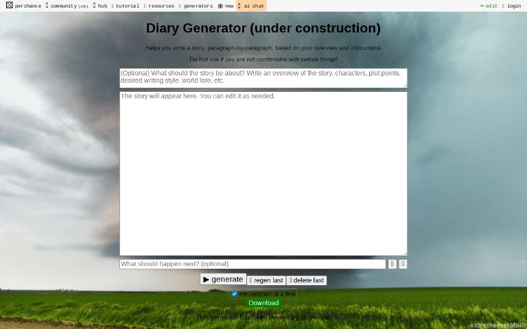 Diary Generator